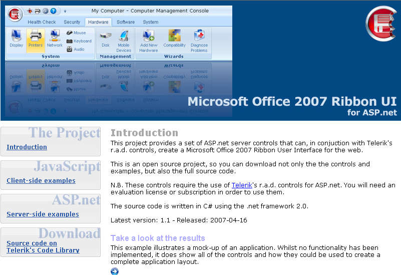 Office 2007 Ribbon UI - General and Integration Projects - UI for ASP ... Office 2007 Ribbon UI - General and Integration Projects - UI for ASP ...
